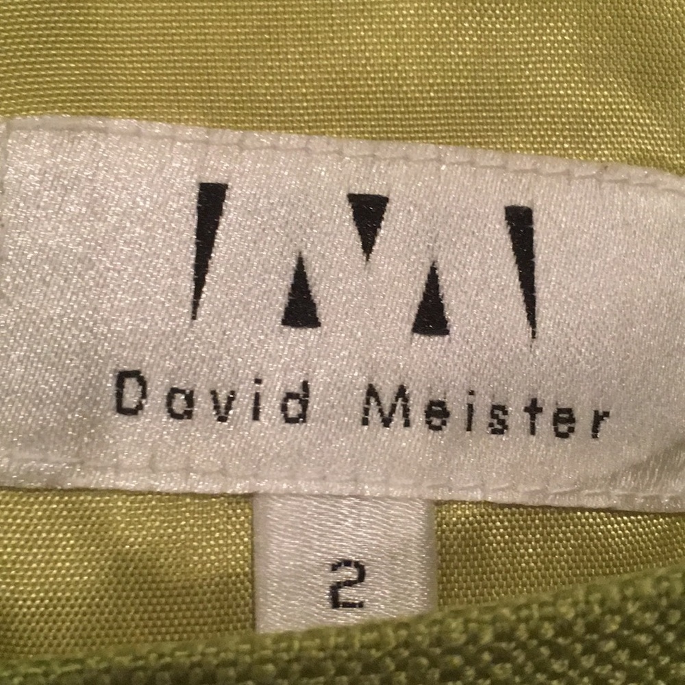 David Meister Lime Green Sheath Dress - Gem